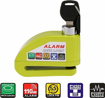 ΚΛΕΙΔΑΡΙΑ ΔΙΣΚΟΦΡΕΝΟΥ TITAN ALARM ΜΕ ΣΥΝΑΓΕΡΜΟ 110 Db ΜΗΧΑΝΗΣ & SCOOTER